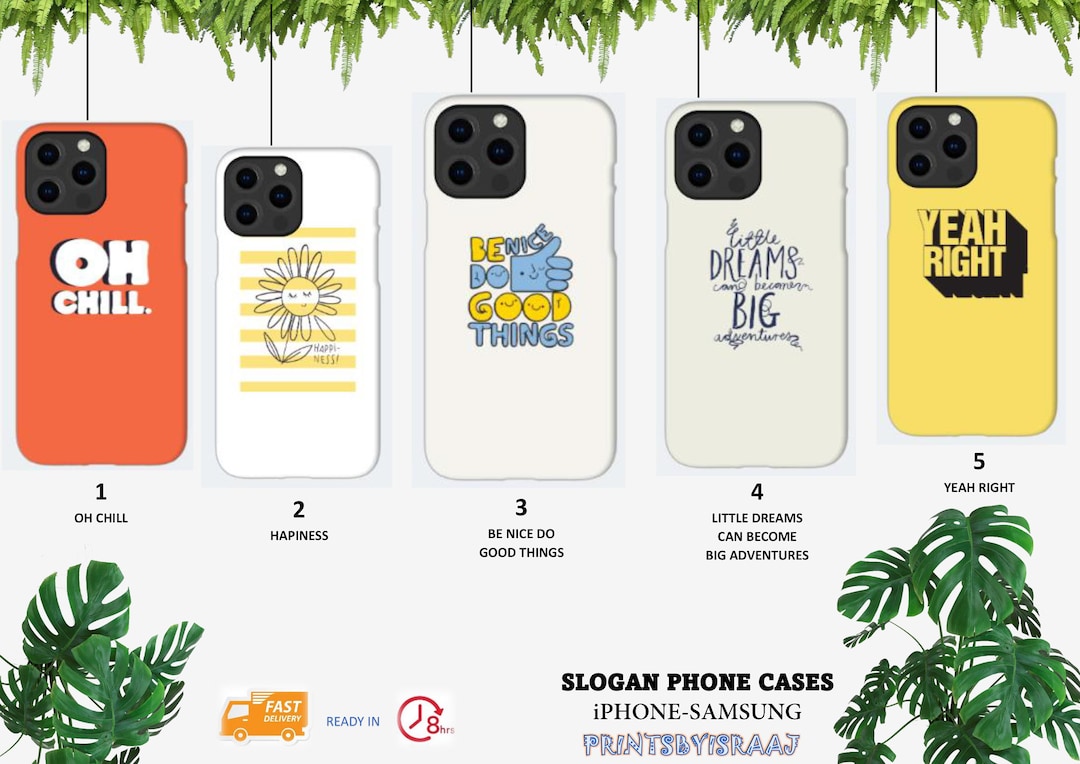 Glossy Slogan Funky Mobile Case,inspirational Quotes,aesthetic Phone ...