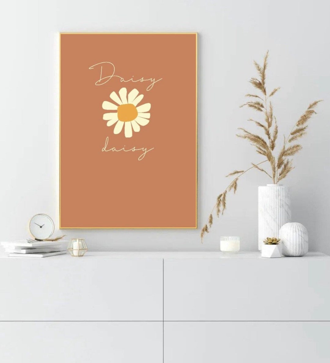 Daisy Placement Graceful Modest Poster Print,typography Print,digital ...