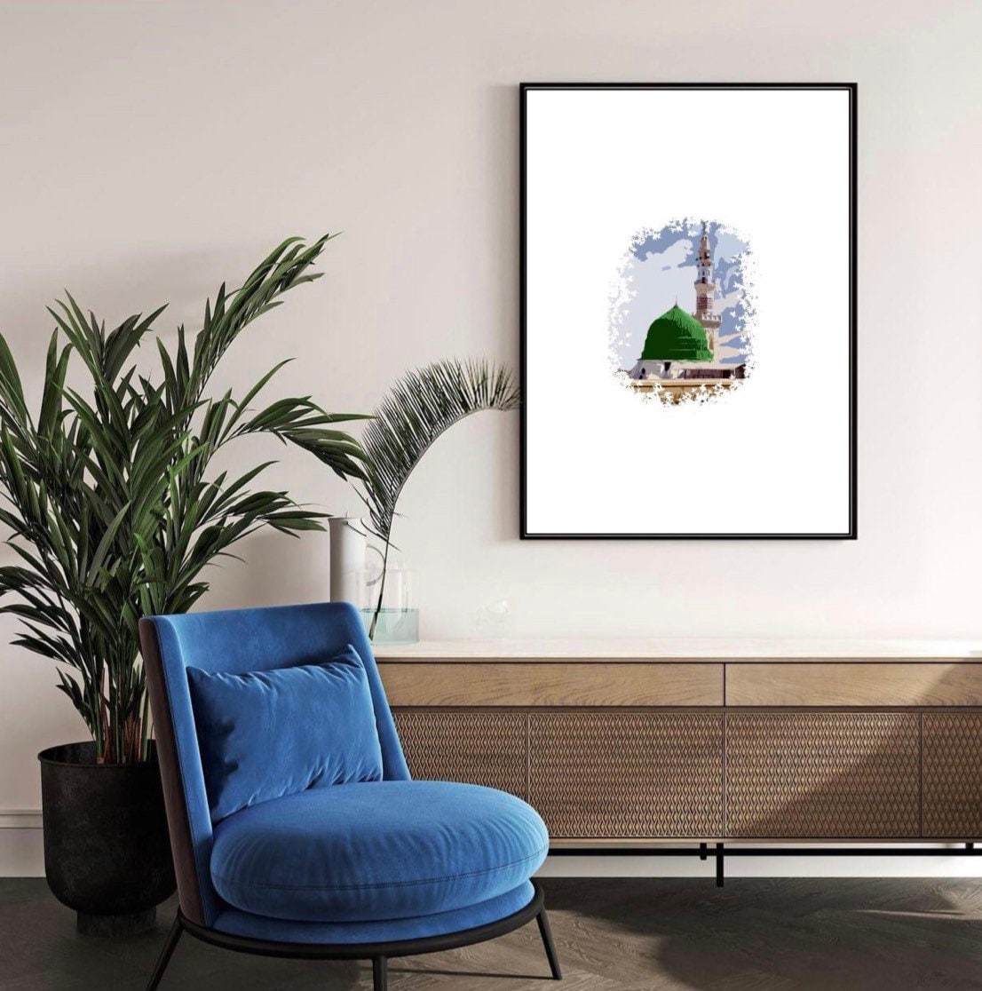 Al-masjid An-nabawi Artistic Arabic Islamic Poster,printable Wall Art ...