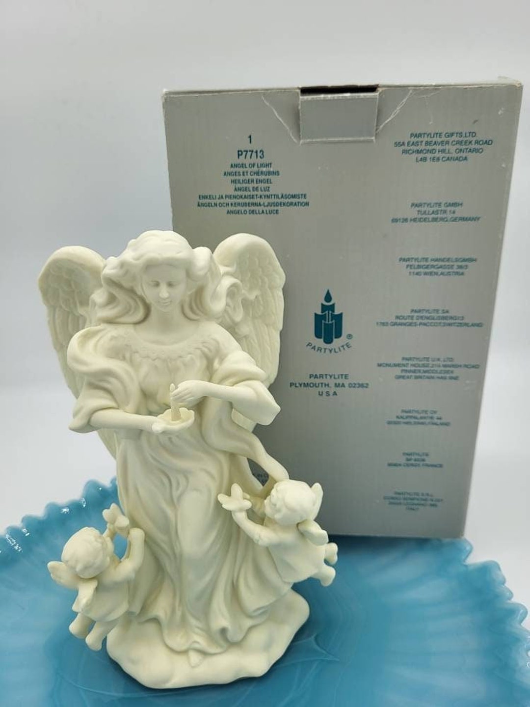 Partylite Angel Bisque Porcelain Candle Holder - Etsy