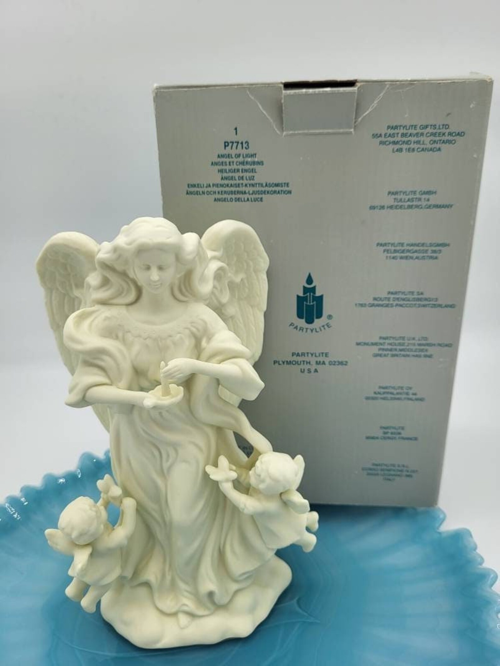 Partylite Angel Bisque Porcelain Candle Holder - Etsy