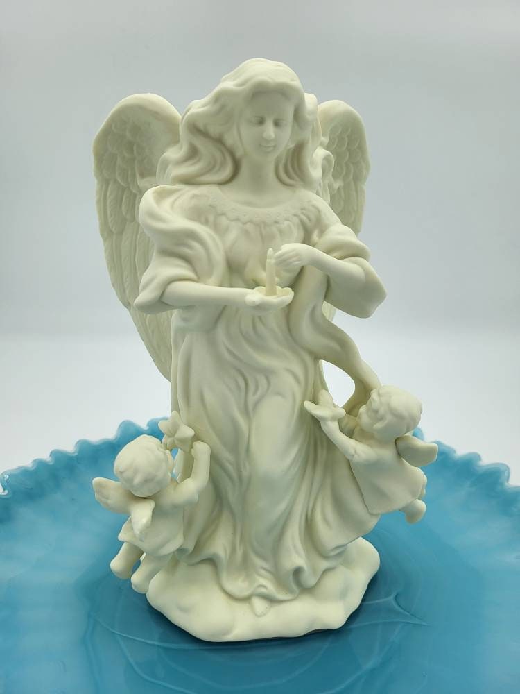 Partylite Angel Bisque Porcelain Candle Holder - Etsy