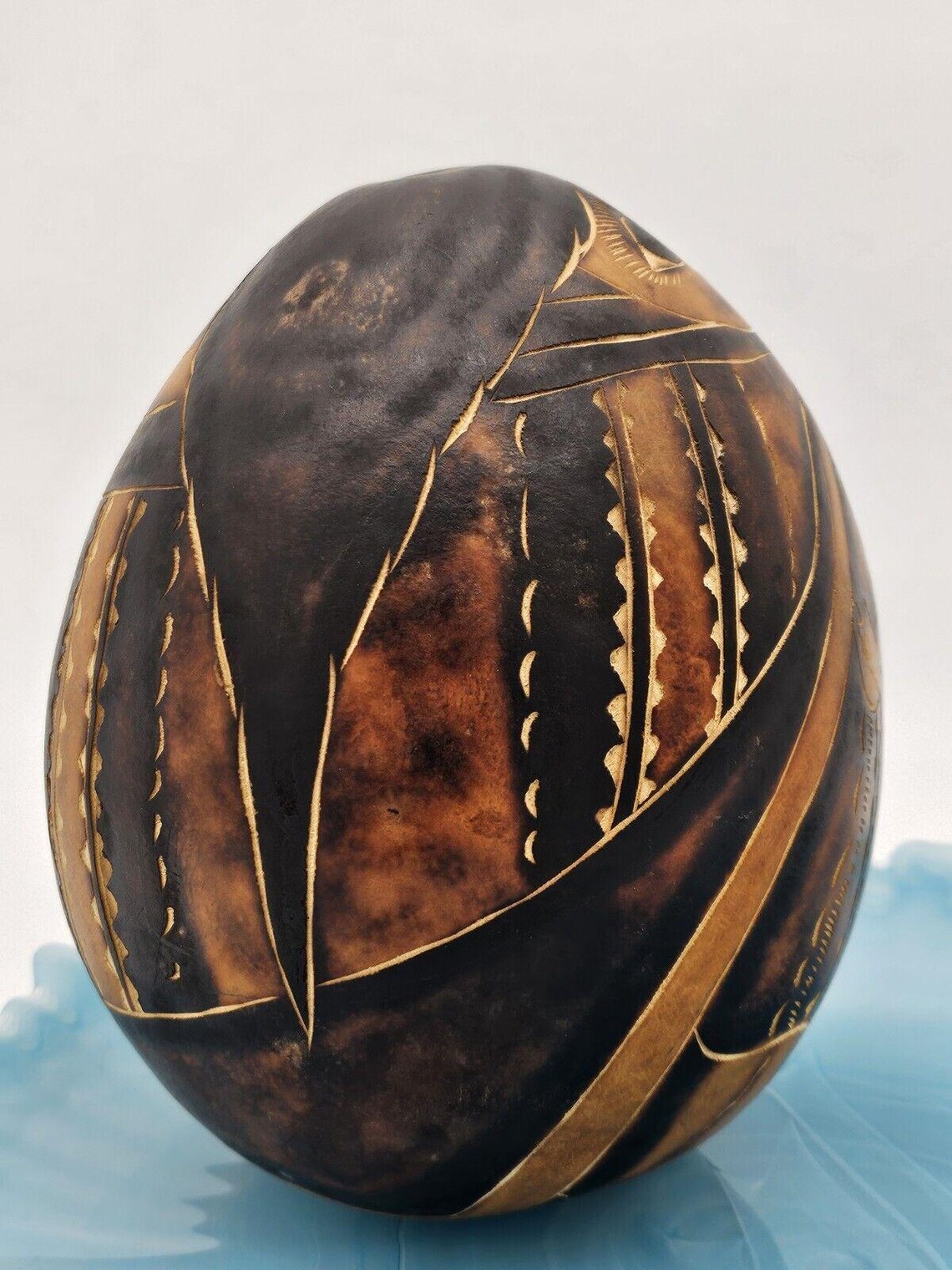 Vintage Peruvian Folk Art Hand Carved Gourd Rattle - Etsy