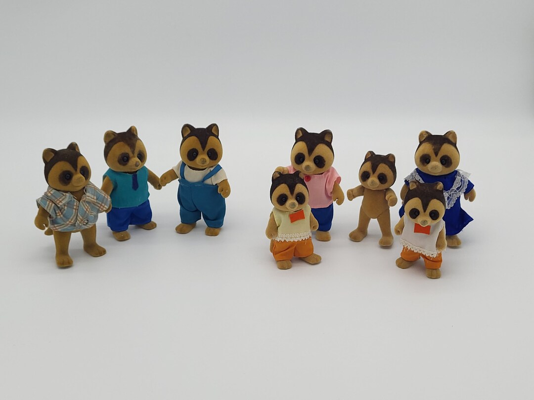 Maple Town 1980's Raccoon Family choose a Family - Etsy