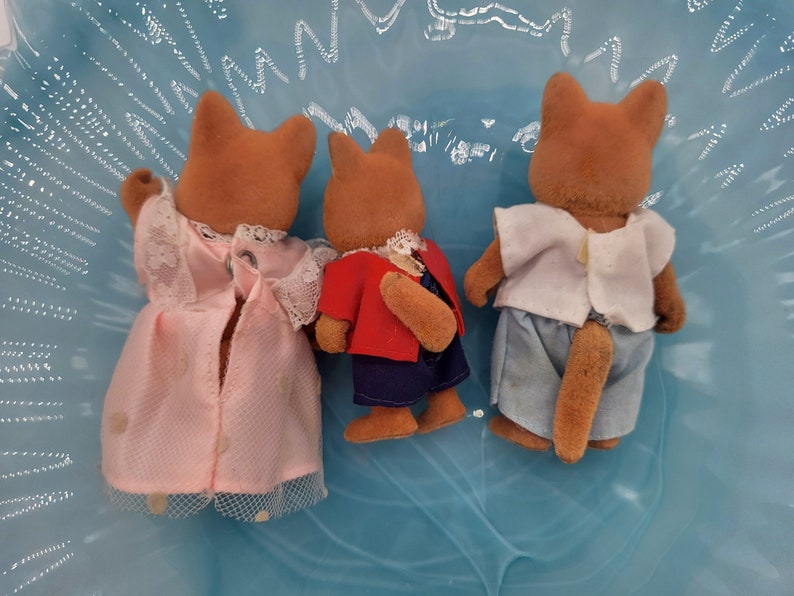 1980's Maple Town Fanny Fox Family of Three - Etsy