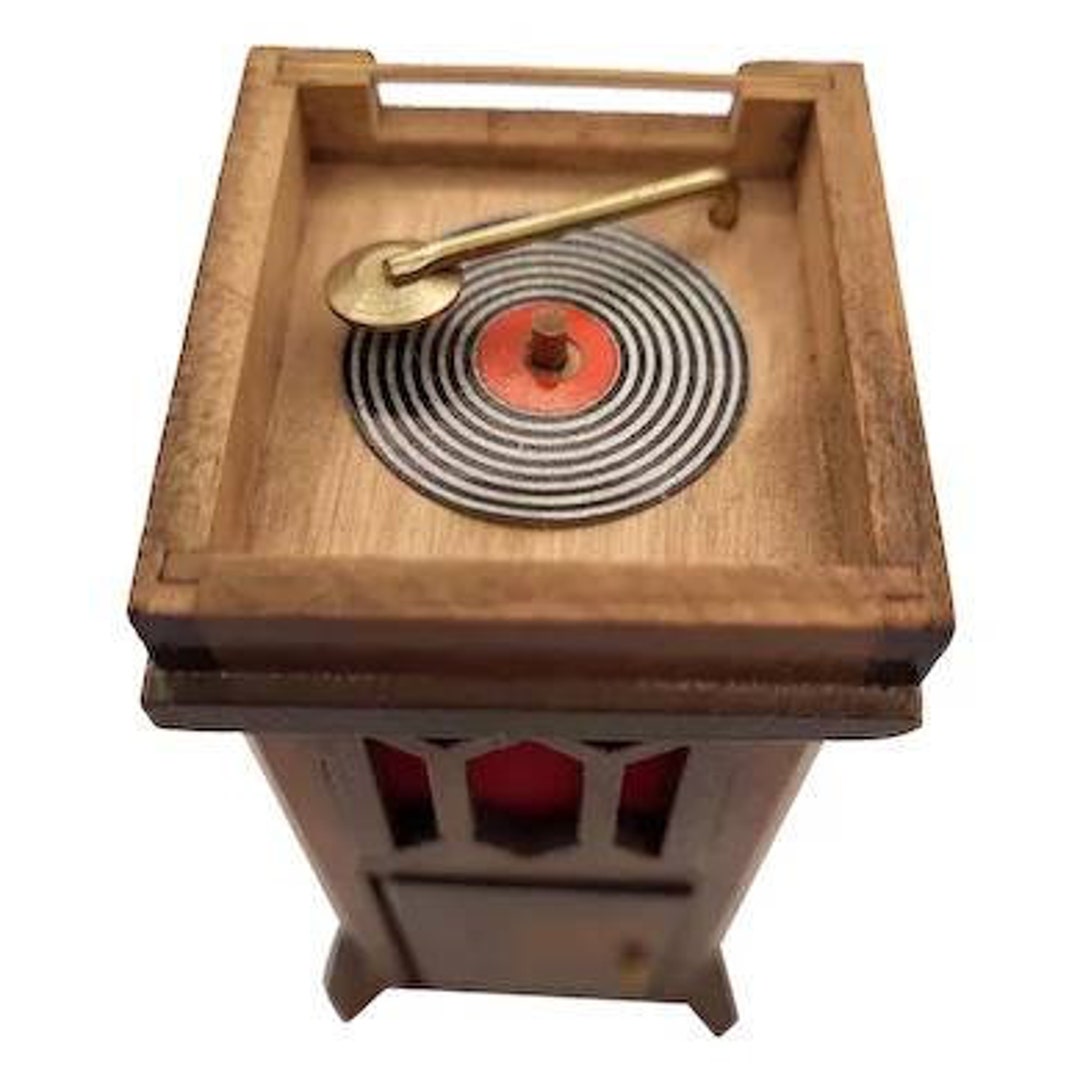 RARE Dollhouse Miniature Wood Phonograph/record Player Cabinet - Etsy