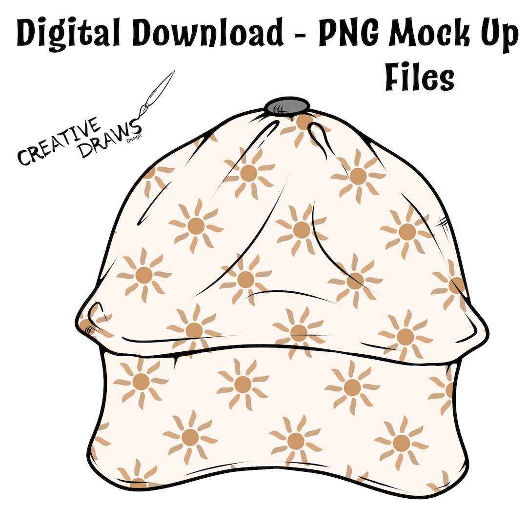 Cap Hat Mock Up, Digital Mockup Overlay PNG Files for Personal and ...
