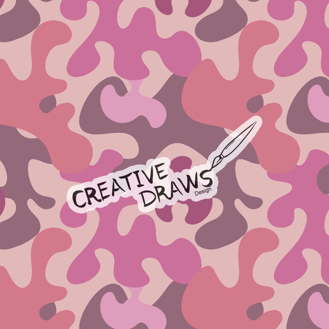 Pink Camouflage Seamless Pattern, Repeat Digital Paper Pattern for ...
