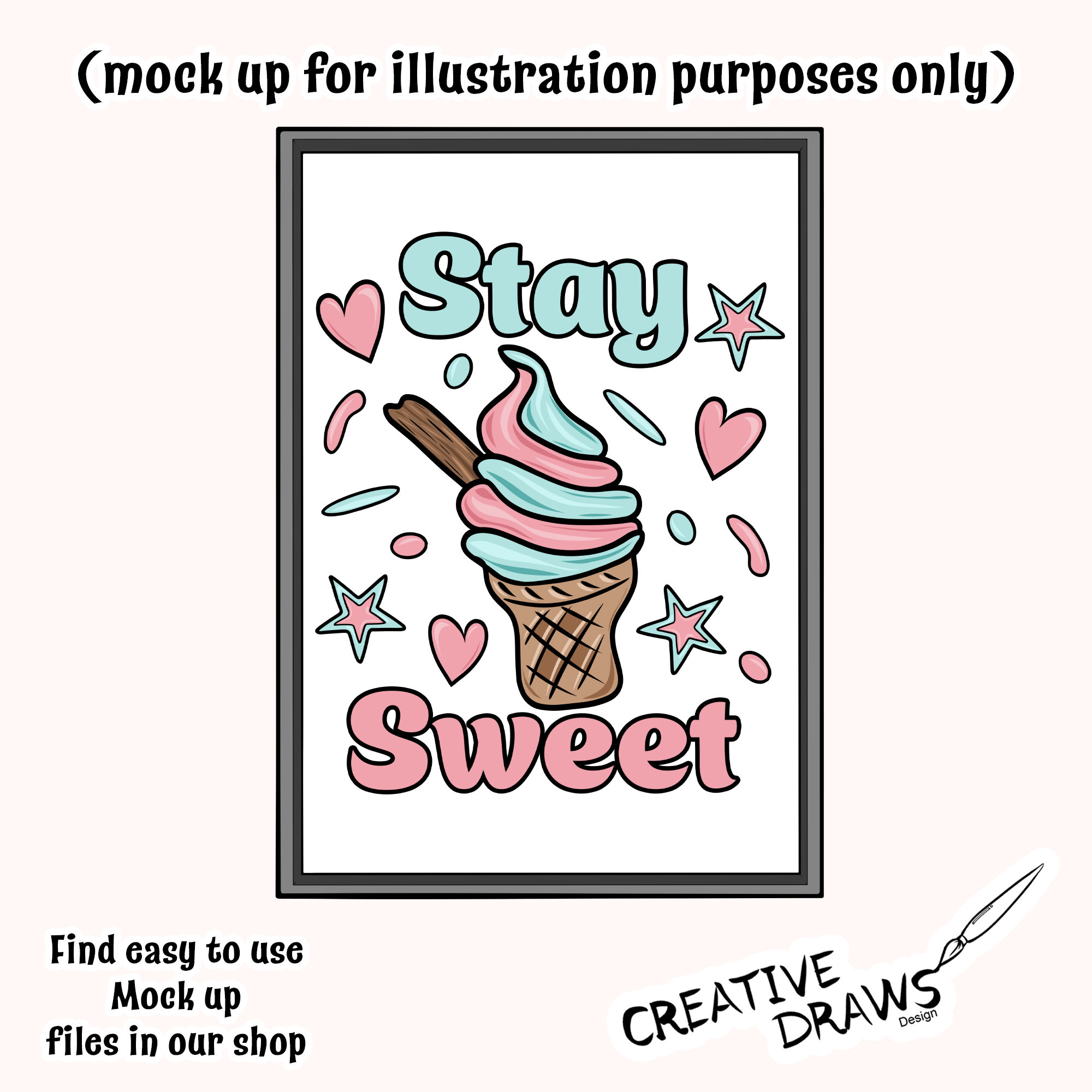 Stay Sweet Ice Cream and Sprinkles PNG Sublimation, Digital Download - Etsy