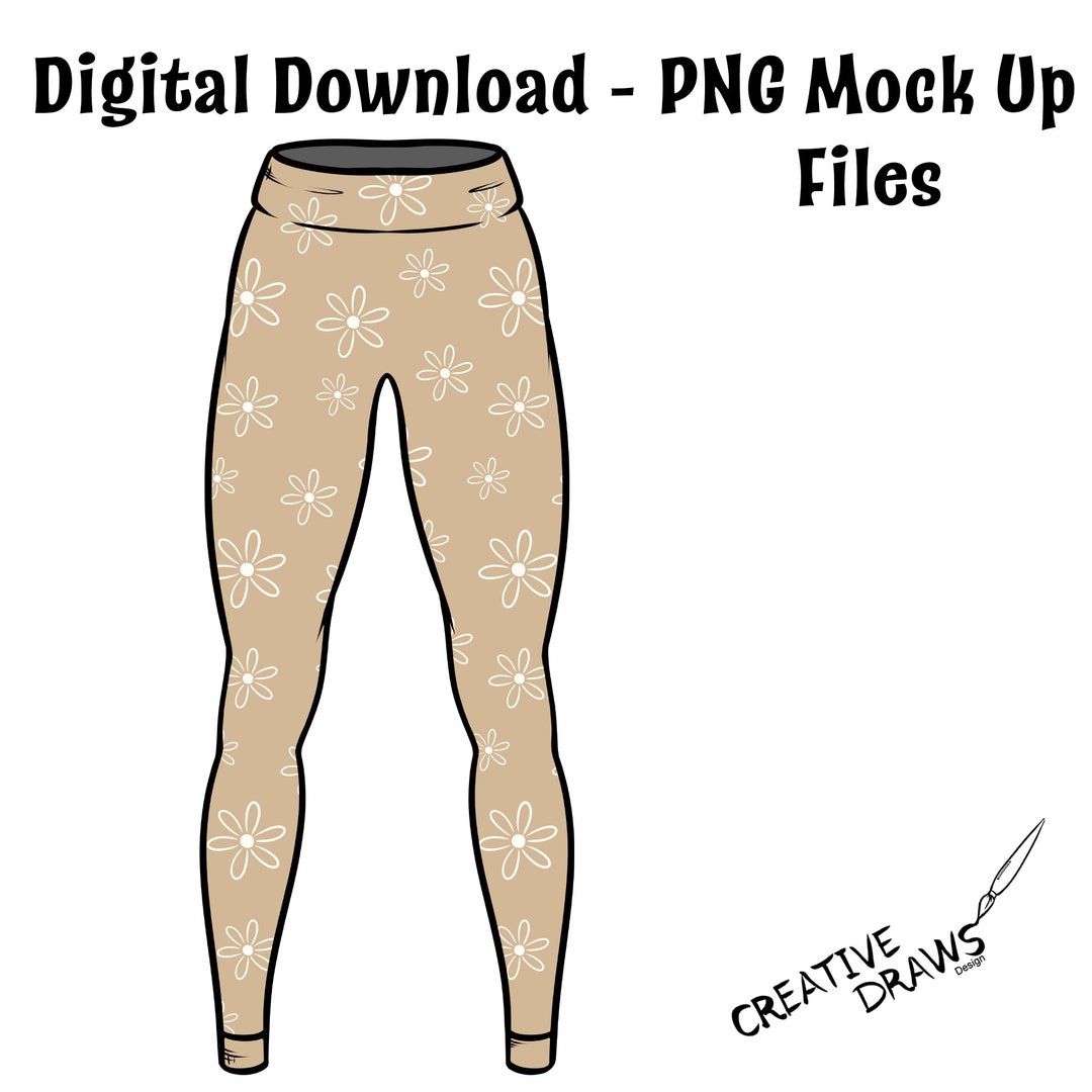 Yoga Pants Mock Up, Leggings Digital Mockup Overlay PNG File Digital - Etsy