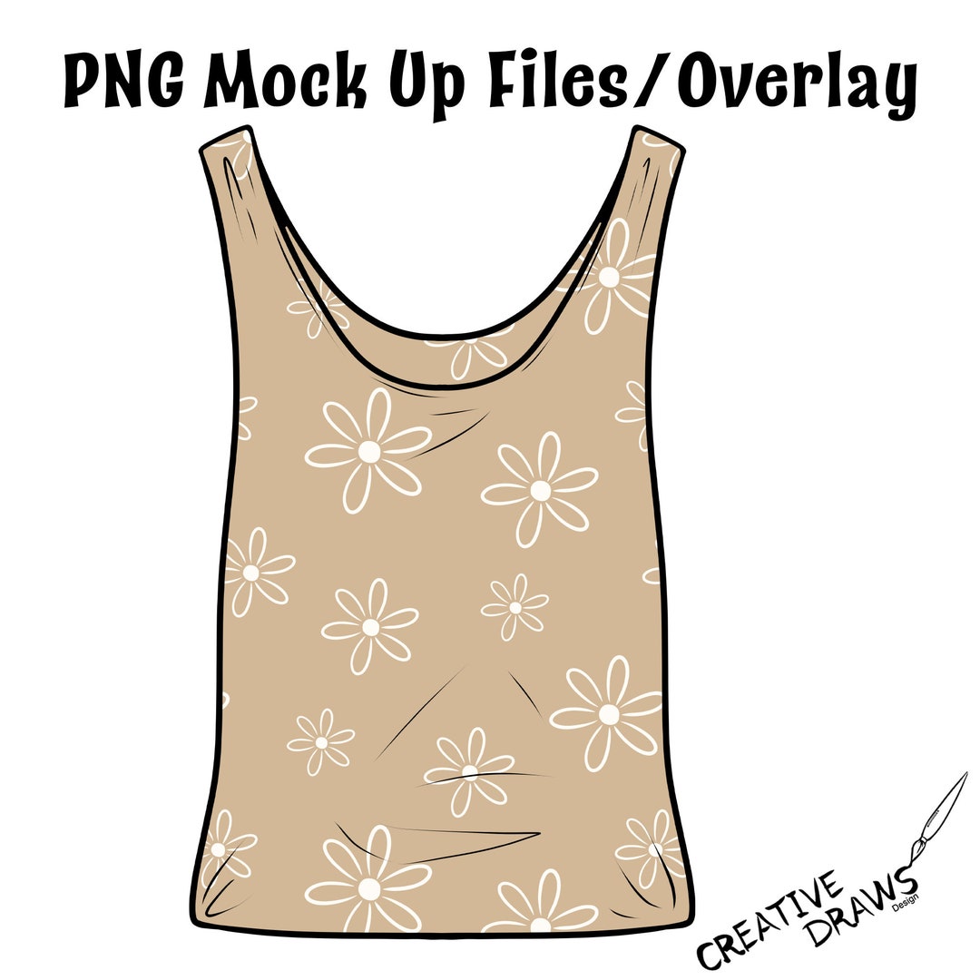 Tank Top Mock Up, Digital Mockup Overlay PNG File Digital - Etsy