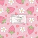 Pink Strawberry Seamless Pattern, Repeat Digital Paper Pattern for ...