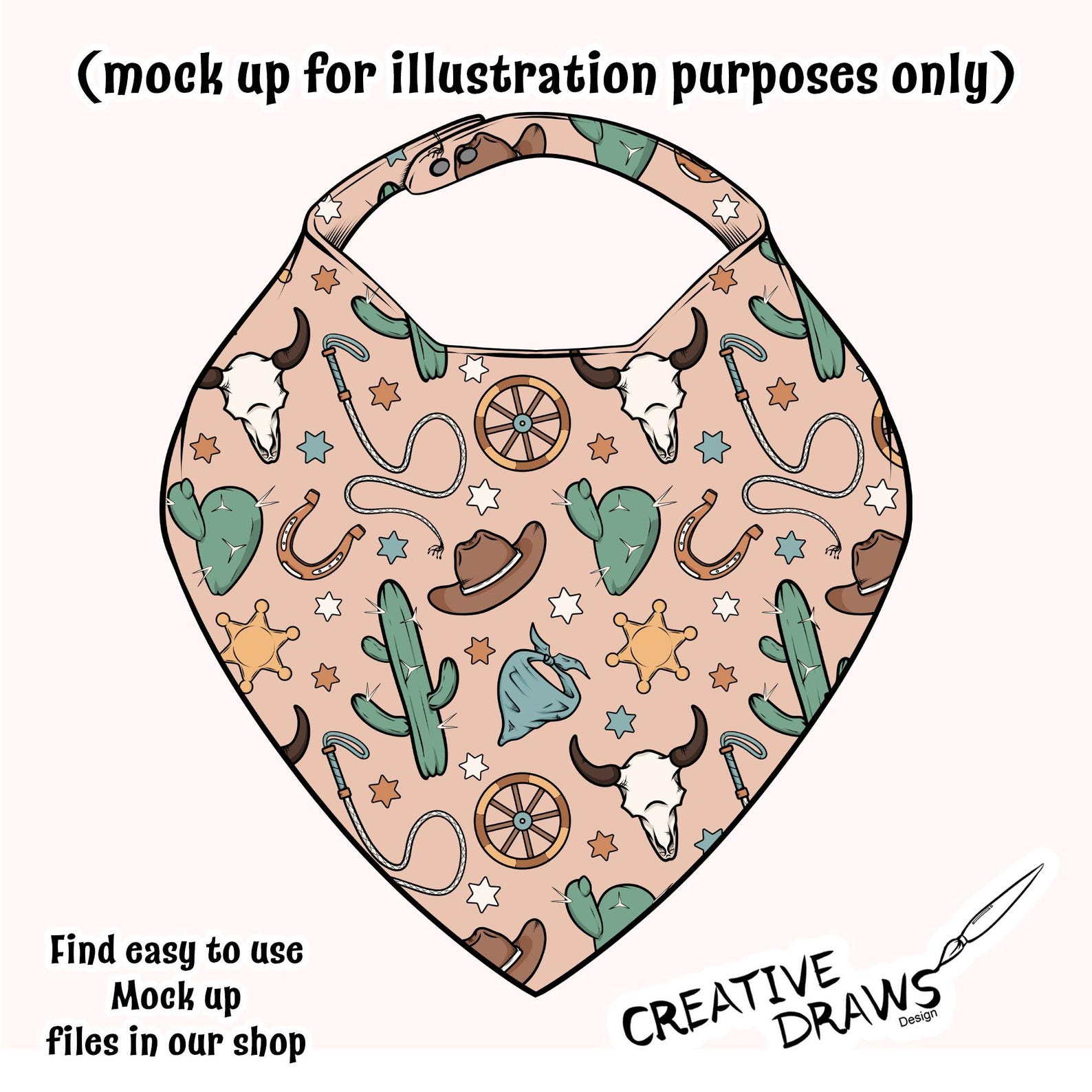 Wild West Seamless Pattern, Western Digital Repeat Pattern for Personal ...
