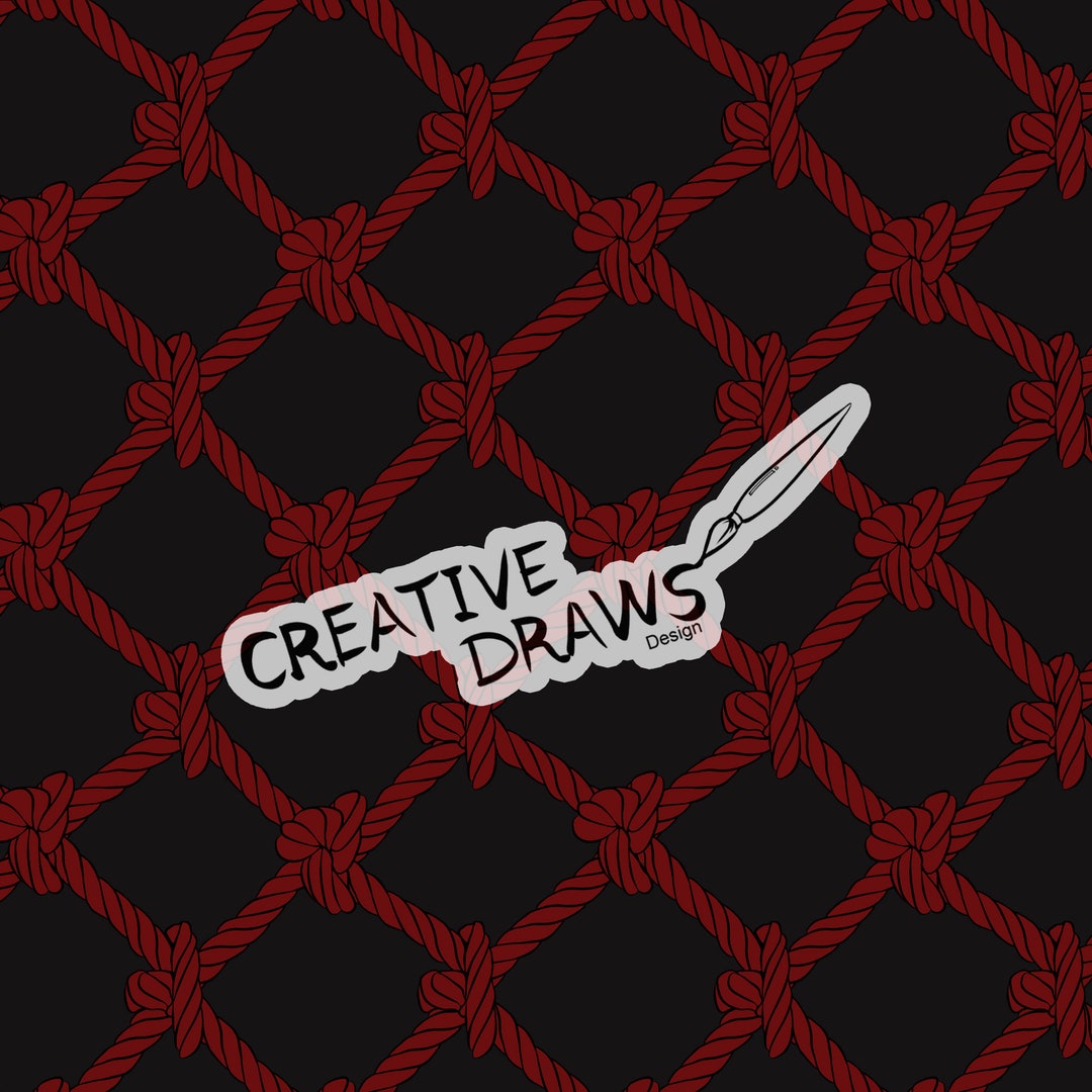 Rope Net Seamless Pattern, Digital Repeat Pattern for Personal and ...