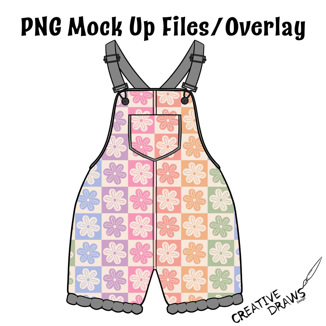 Kid Overalls Mock Up, Digital Mockup Overlay PNG File Digital - Etsy