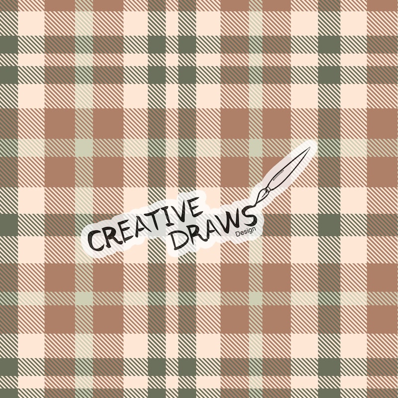 Neutral Plaid Wallpaper - Etsy