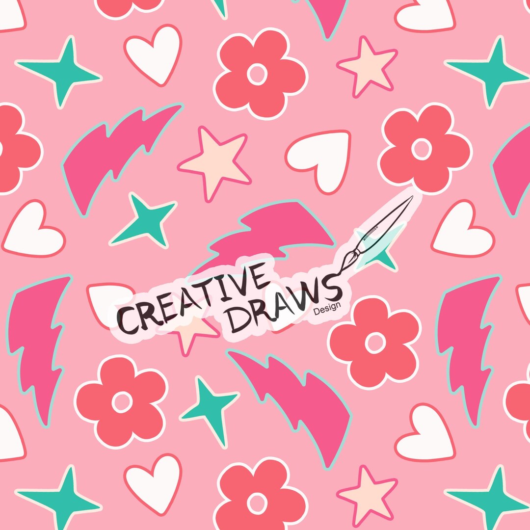 Retro Bolt Seamless Pattern, Seamless File Digital Download - Etsy