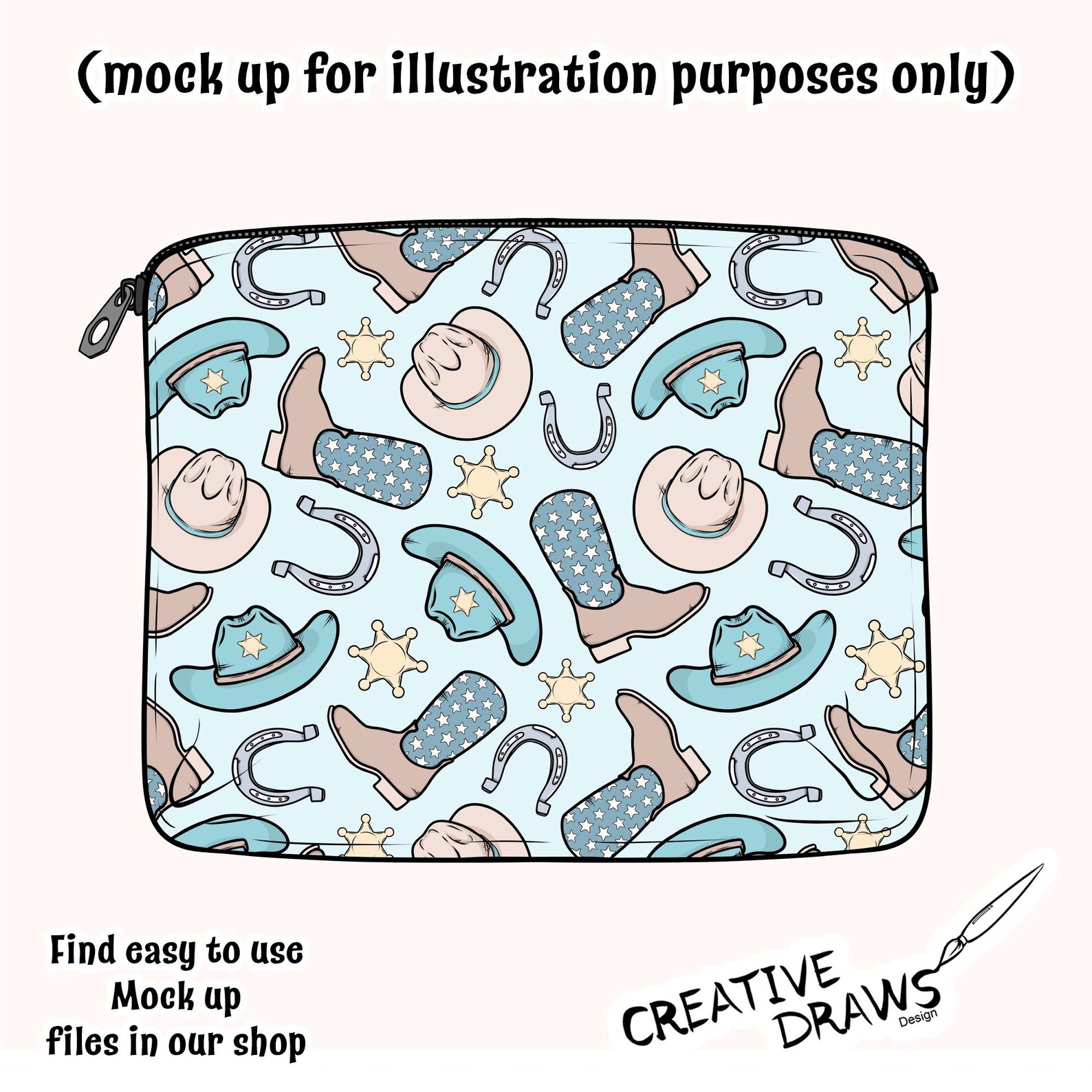 Western Seamless Pattern, Digital Repeat Pattern for Personal and ...