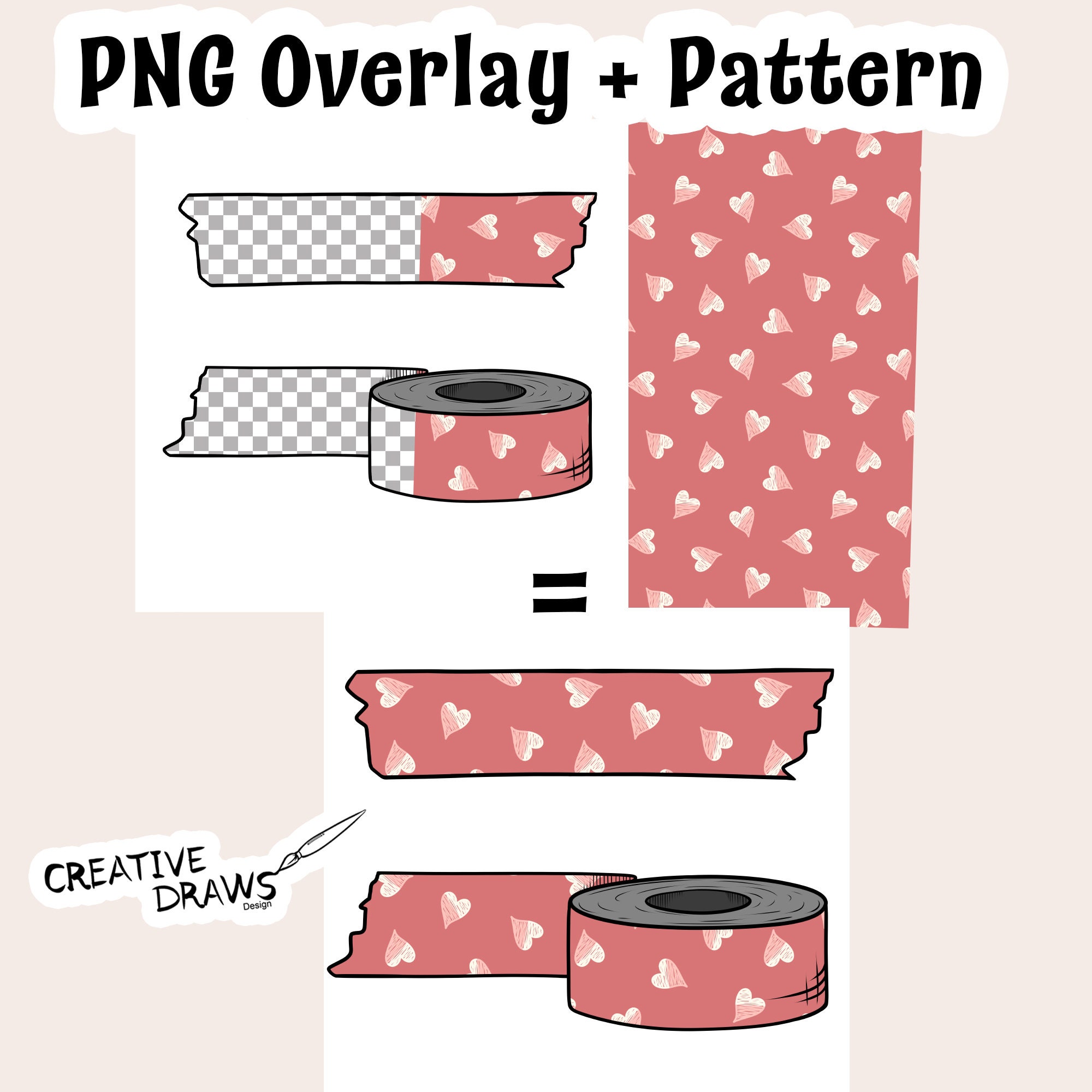 Tape Mock Up, Digital Mockup Overlay PNG File Digital - Etsy