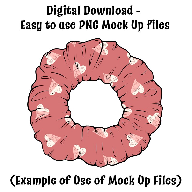Scrunchie Mock Up, Digital Mockup Overlay PNG File Digital - Etsy