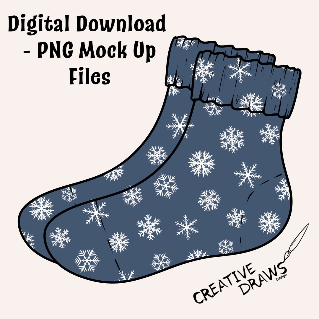 Socks Mock Up, Digital Mockup Overlay PNG File Digital - Etsy