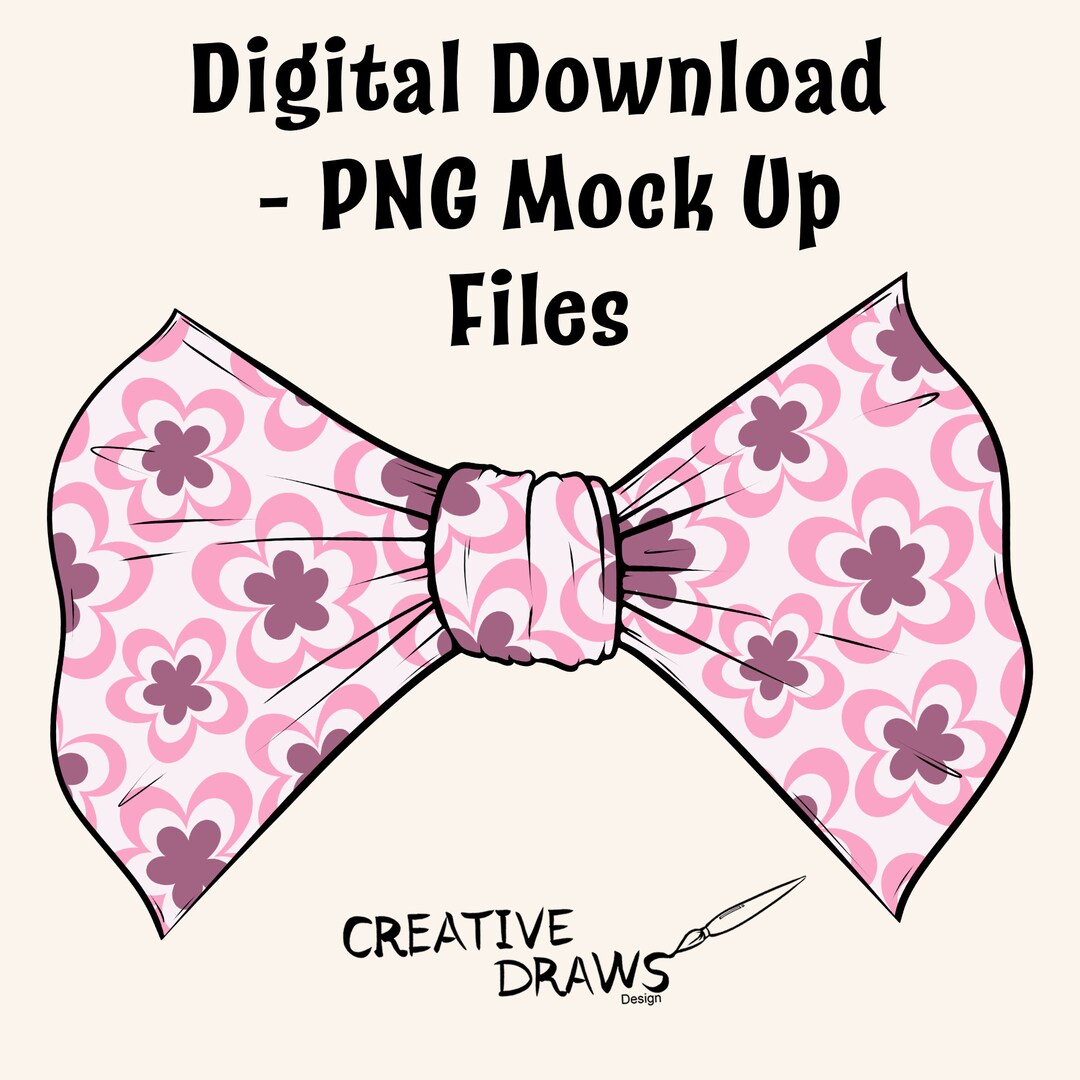 Bow Mock Up, Bowtie Digital Mockup Overlay PNG File Digital - Etsy