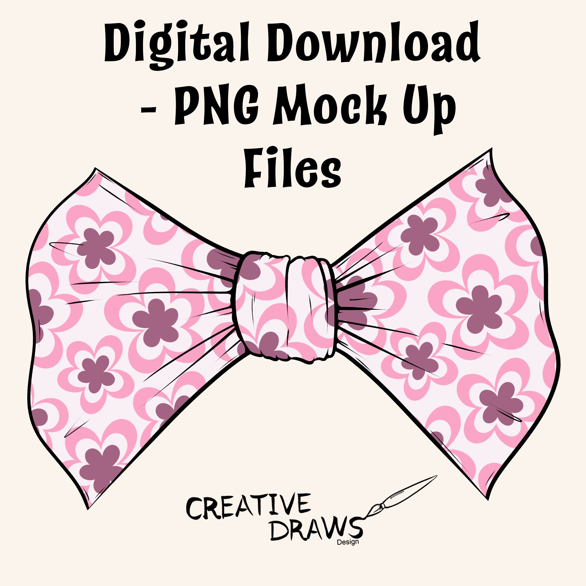 Bow Mock Up, Bowtie Digital Mockup Overlay PNG File Digital - Etsy