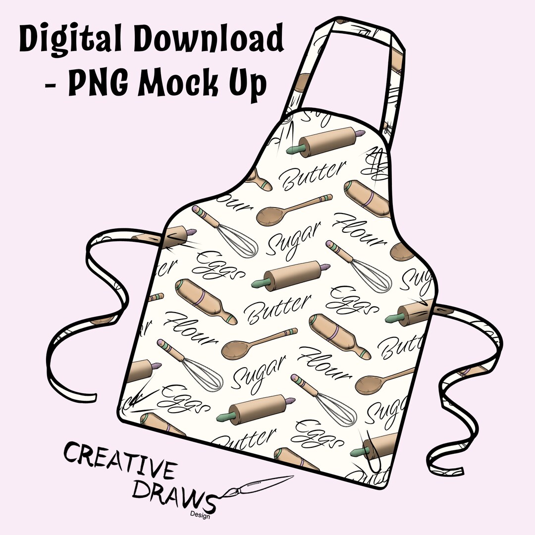 Apron Mock Up, Digital Mockup Overlay PNG File Digital - Etsy