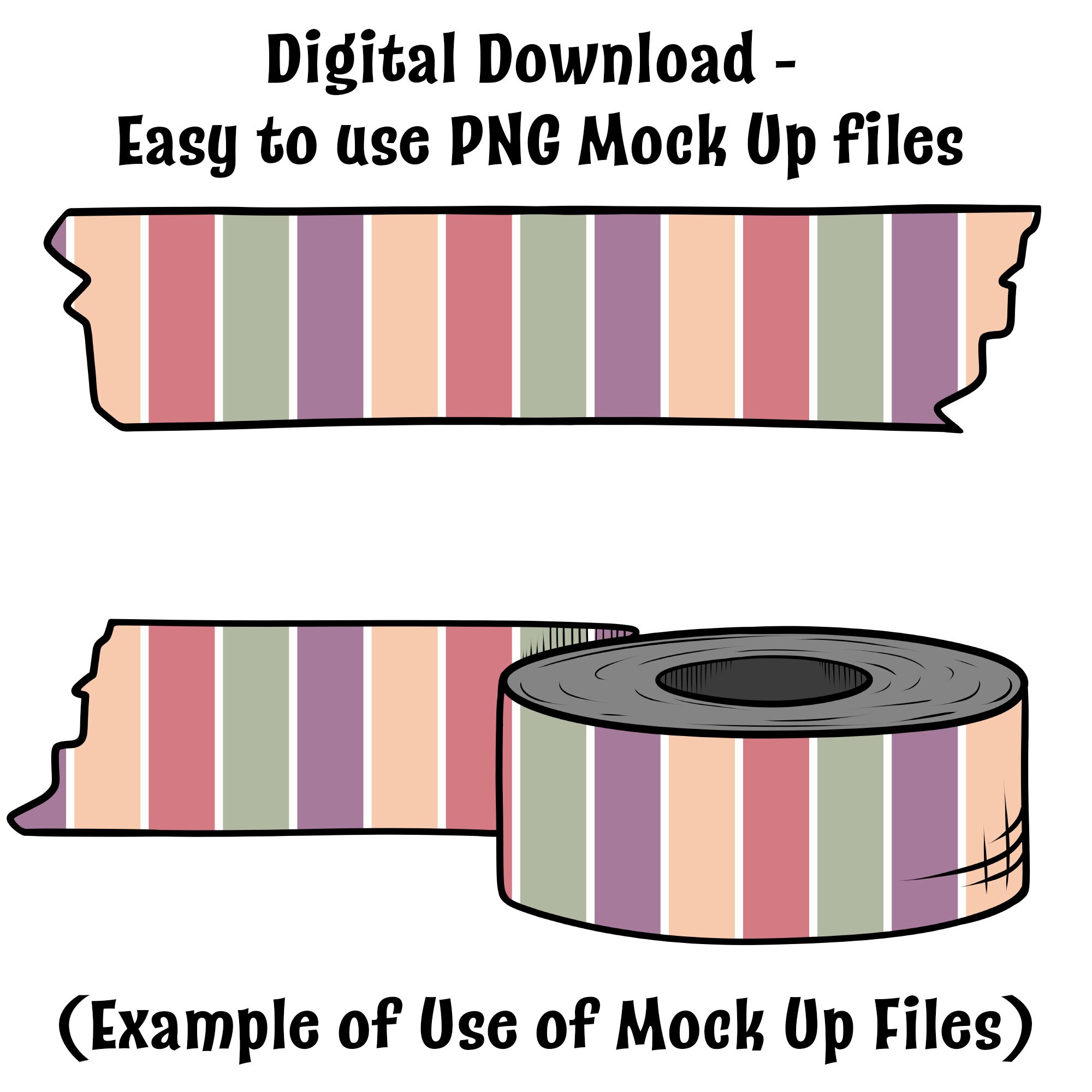 Tape Mock Up, Digital Mockup Overlay PNG File Digital - Etsy