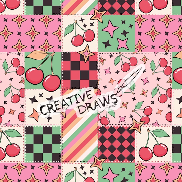 Retro Patchwork - Etsy