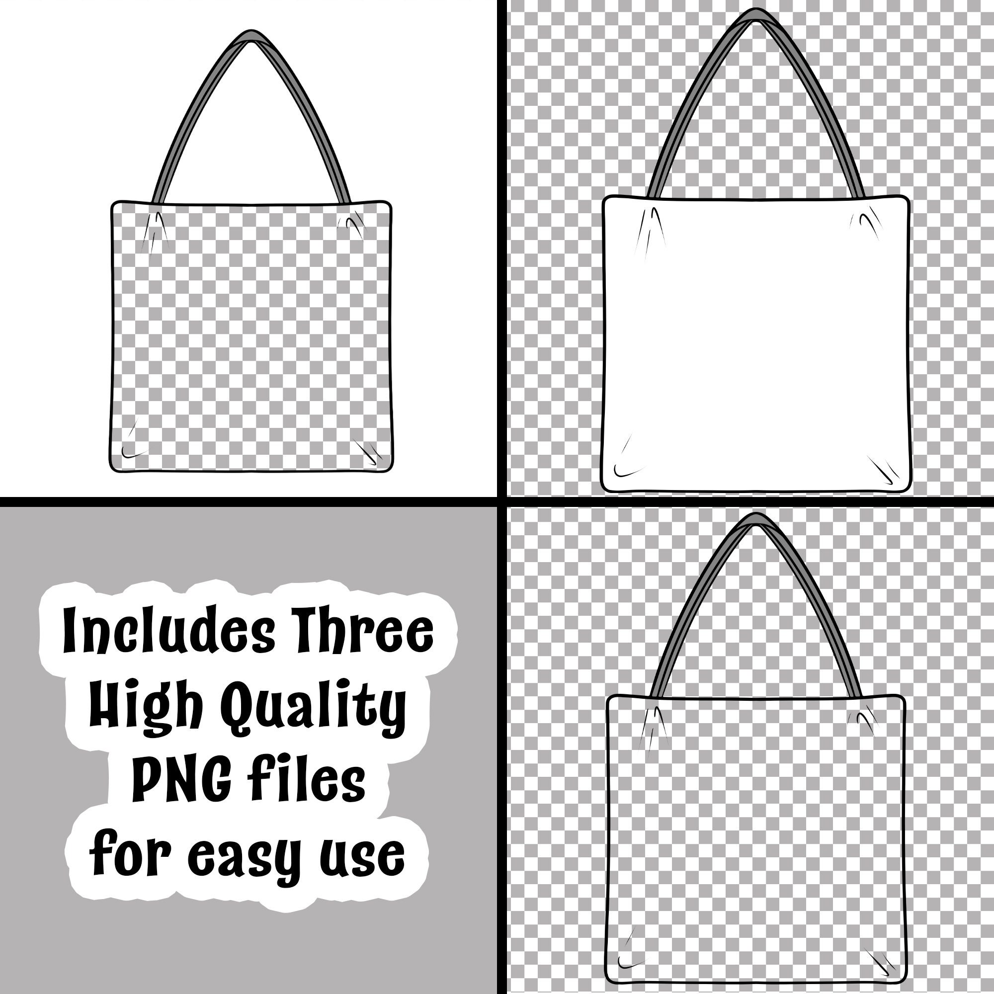 Tote Bag Mock Up, Digital Mockup Overlay PNG Files for Personal and ...