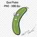 Cool Pickle PNG Digital File for Personal and Commercial Use, Cucumber ...