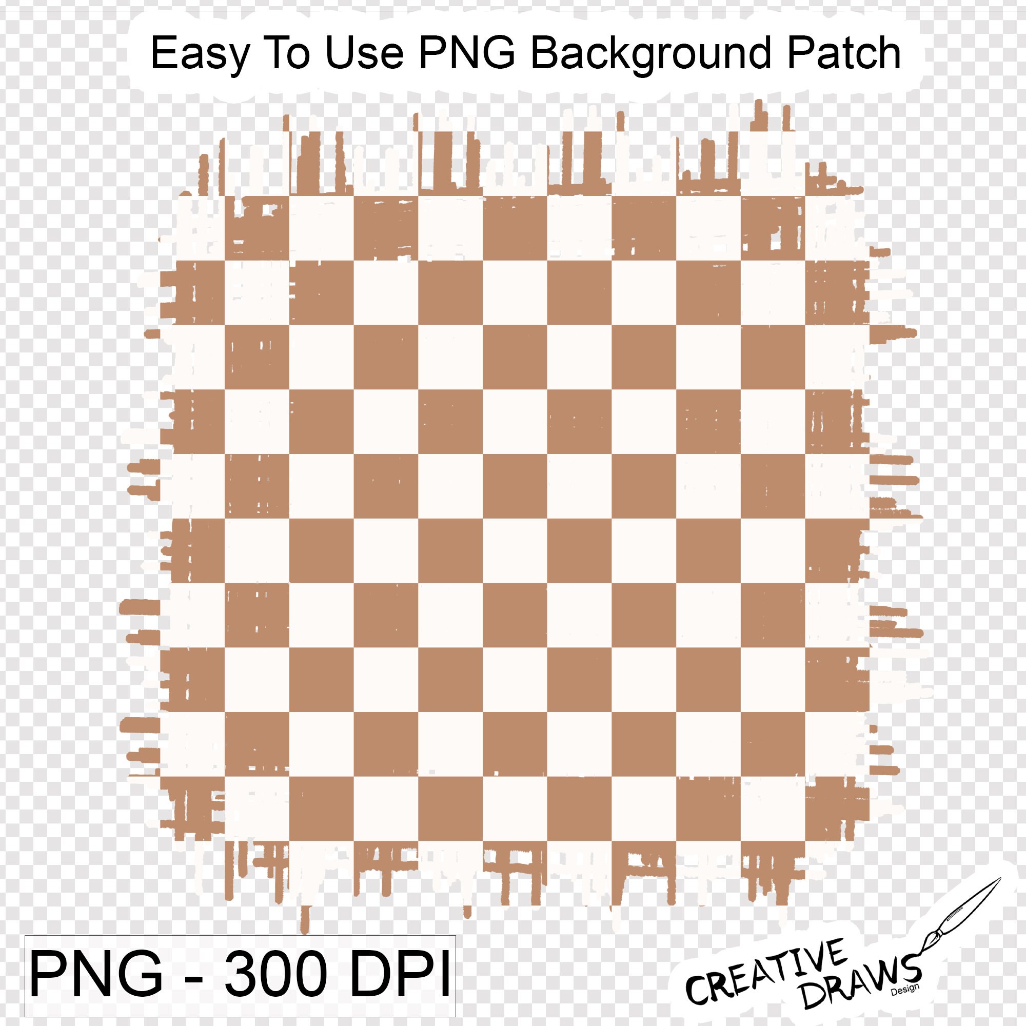 Tan Checker Background Patch PNG Bundle, Digital Download - Etsy