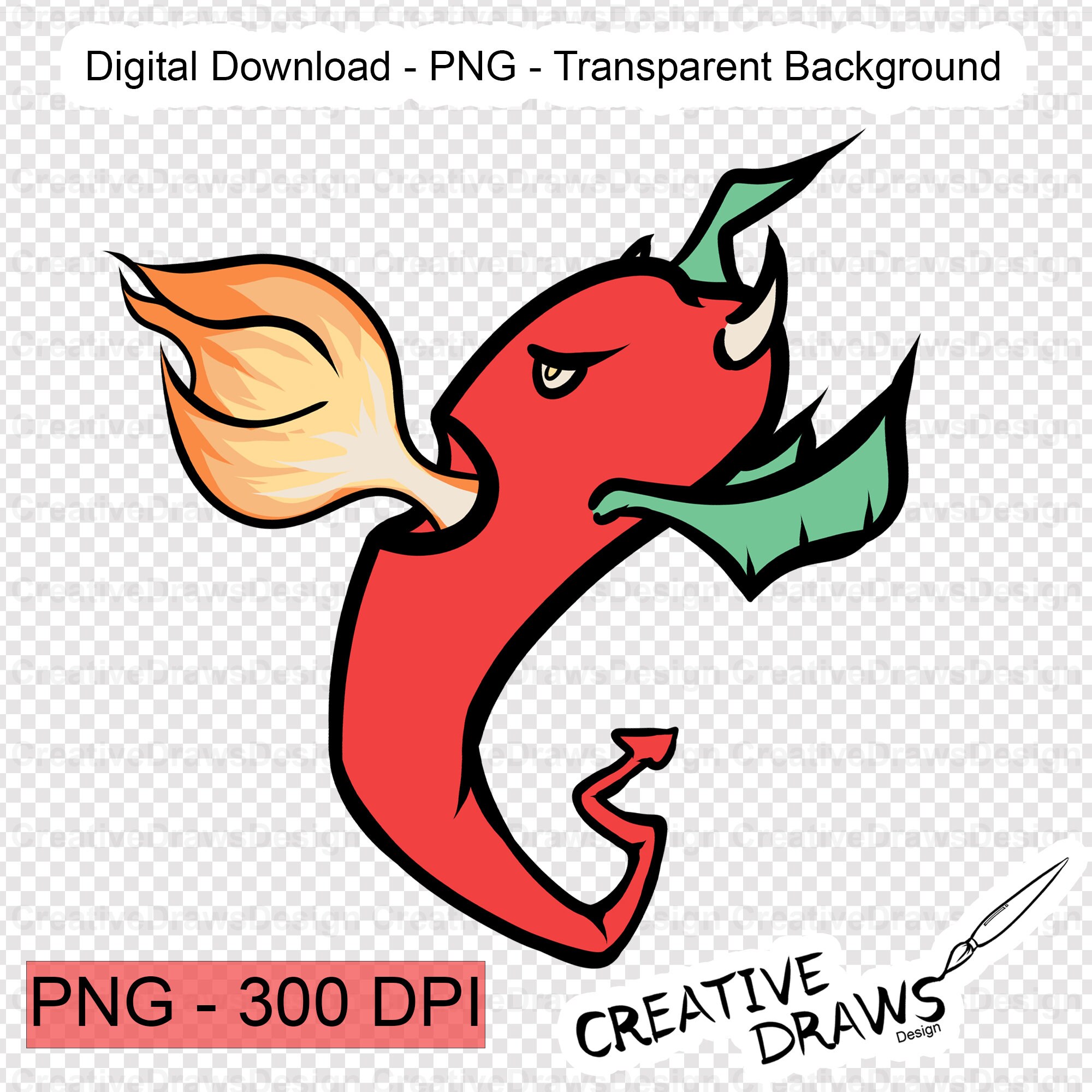 Hot Chili Pepper Devil PNG Digital File for Personal and Commercial Use ...