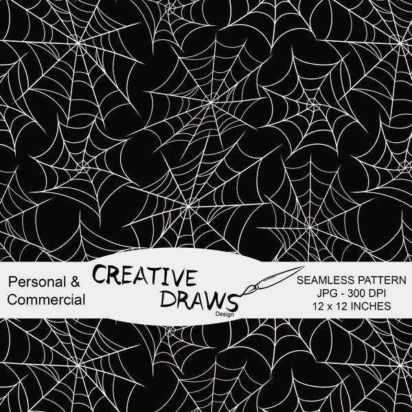 Spiderweb Digital Paper - Etsy