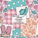 Pink Western Patchwork Seamless Pattern, Digital Repeat Pattern for ...