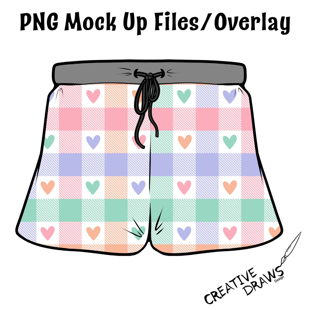 Pajama Shorts Mock Up, Digital Mockup Overlay PNG File Digital - Etsy