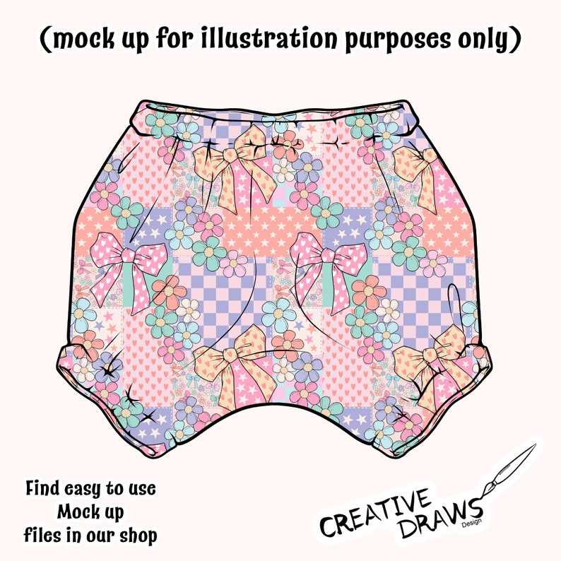 Coquette Patchwork Seamless Pattern, Floral Bow Seamless File Digital ...