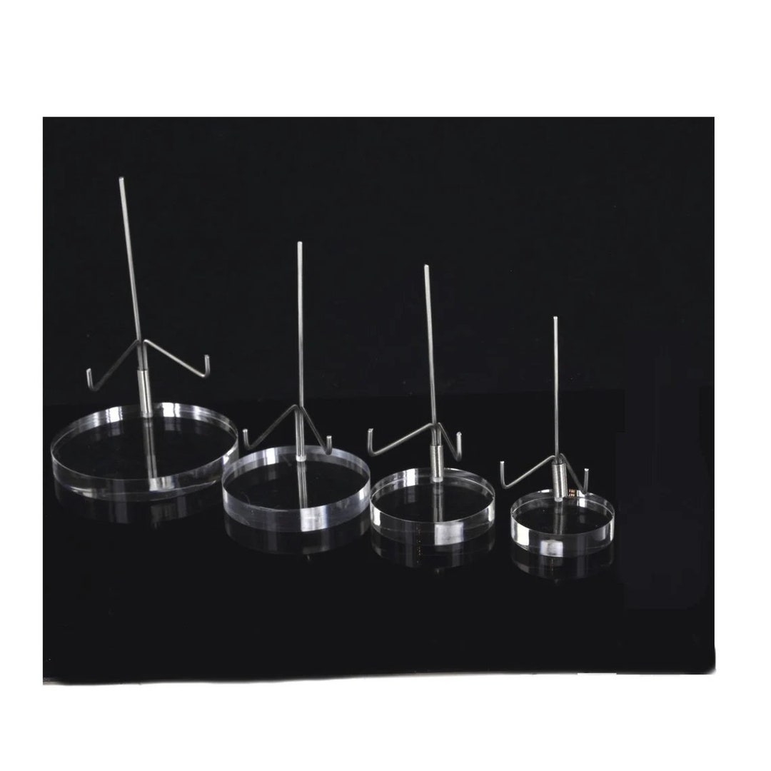 Acrylic and Metal Display Base for Minerals. 4 Pieces Different Sizes ...