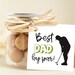 Fathers Day Golf Gift Tag, Printable Best Dad by Par, Favor Tag, Sports ...