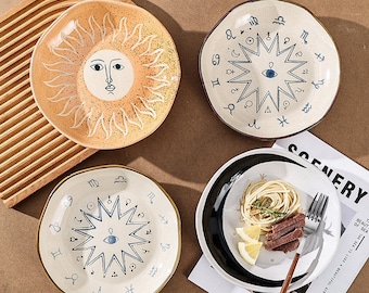 Ceramic Moon Plate - Etsy