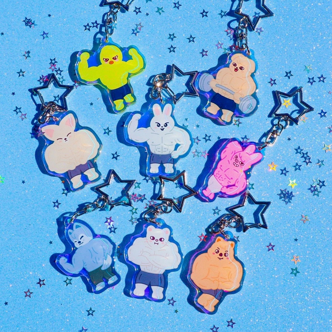 Mini SKZ Buff Keychains - Etsy