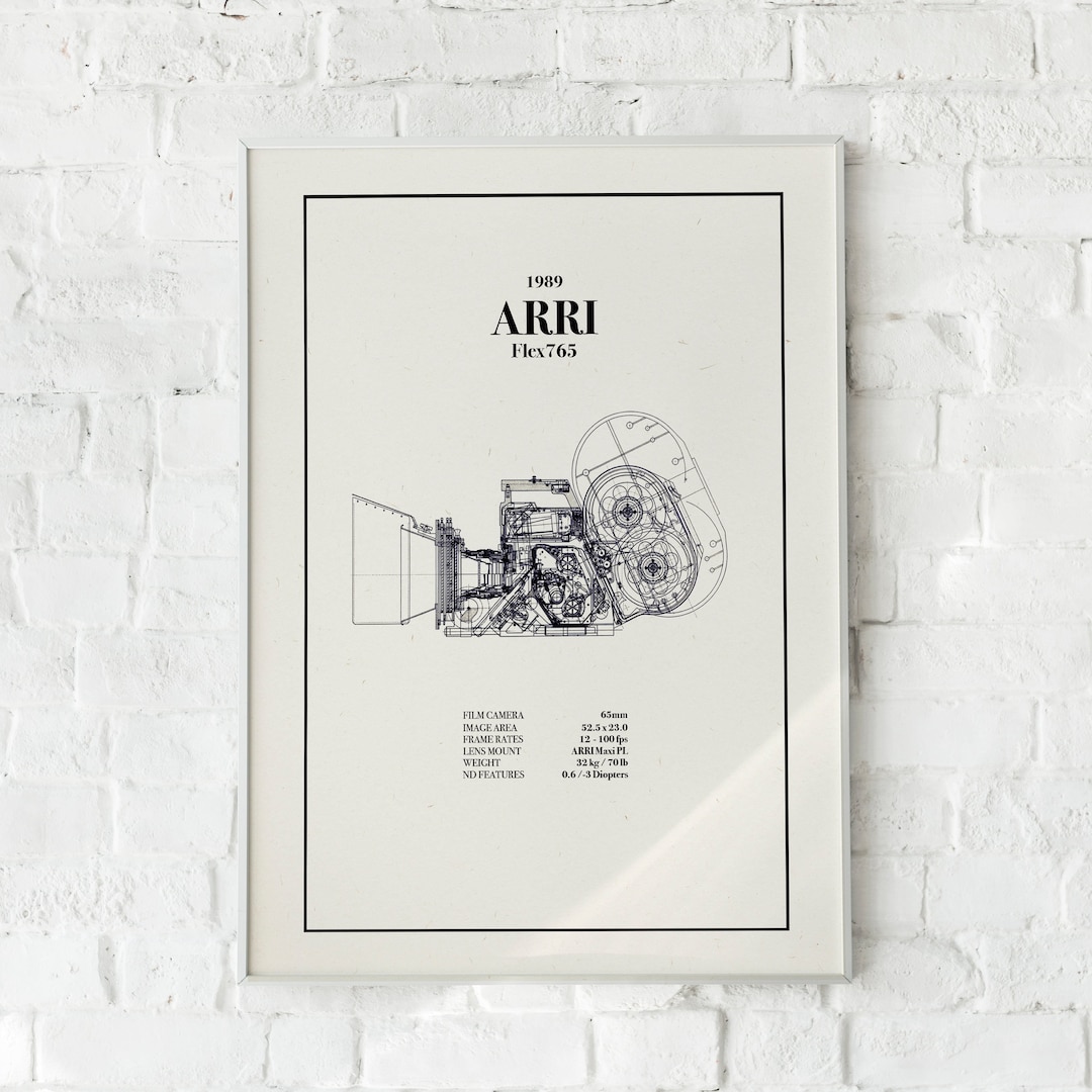 Minimal Poster, Film Cinema Camera Arri Alëxa 765, Minimal Illustration ...