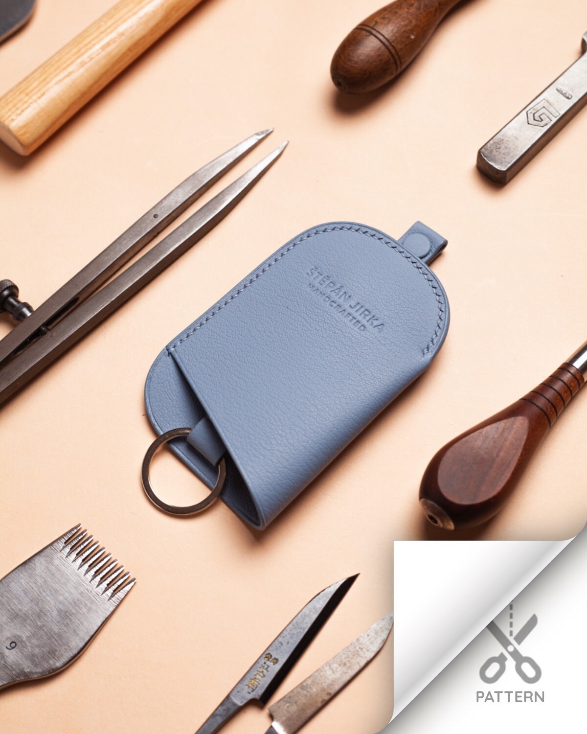 Leather Key Pouch - Pattern - Etsy