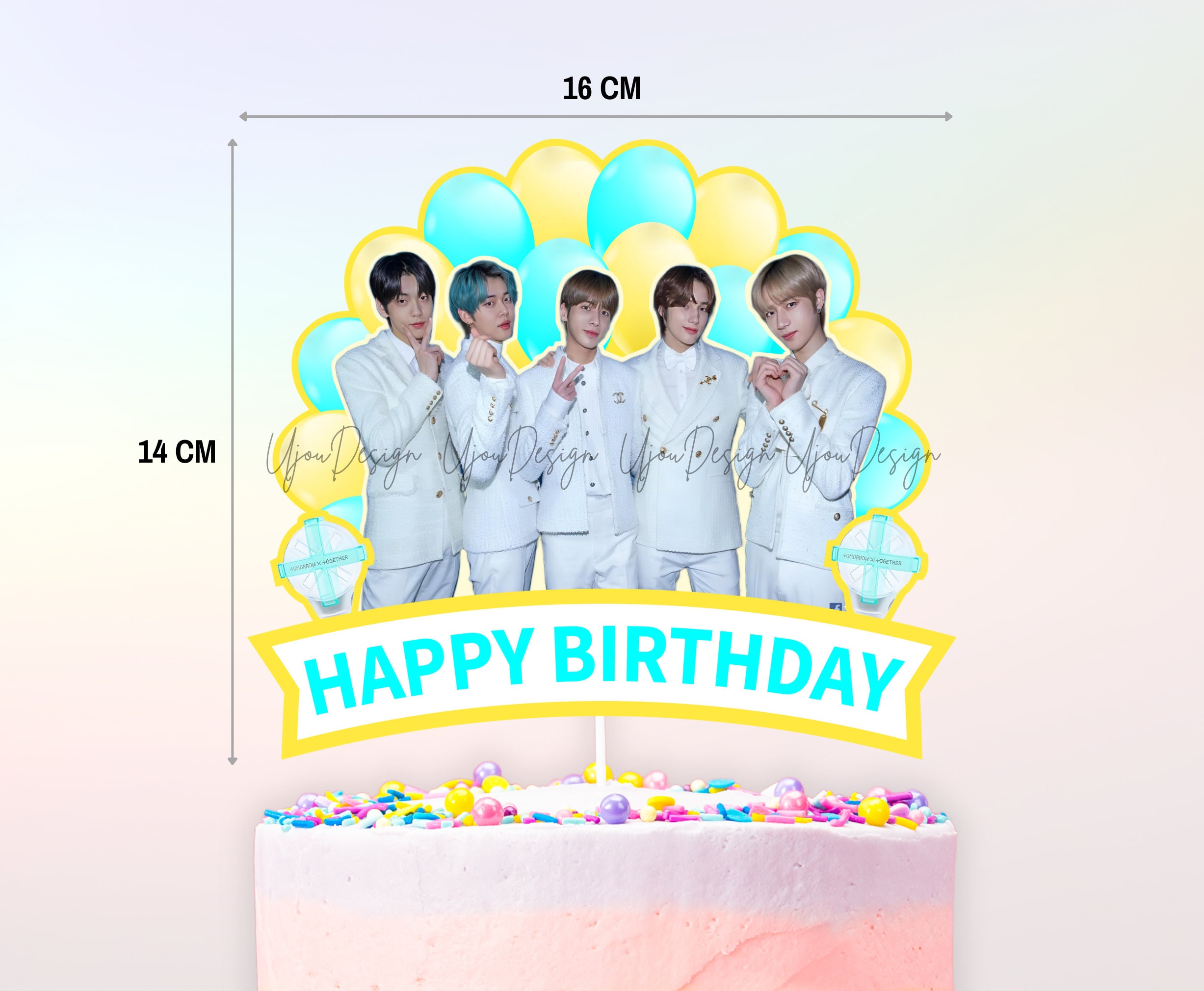 TXT Cake Topper, Printable Tommorow X Together Centerpiece, TXT Party ...