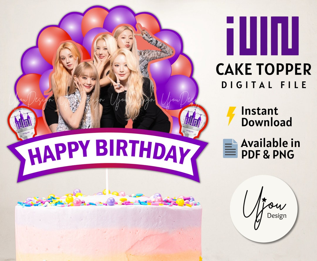 GIDLE Cake Topper Gidle Centerpiece Gidle Party Decor Gidle - Etsy