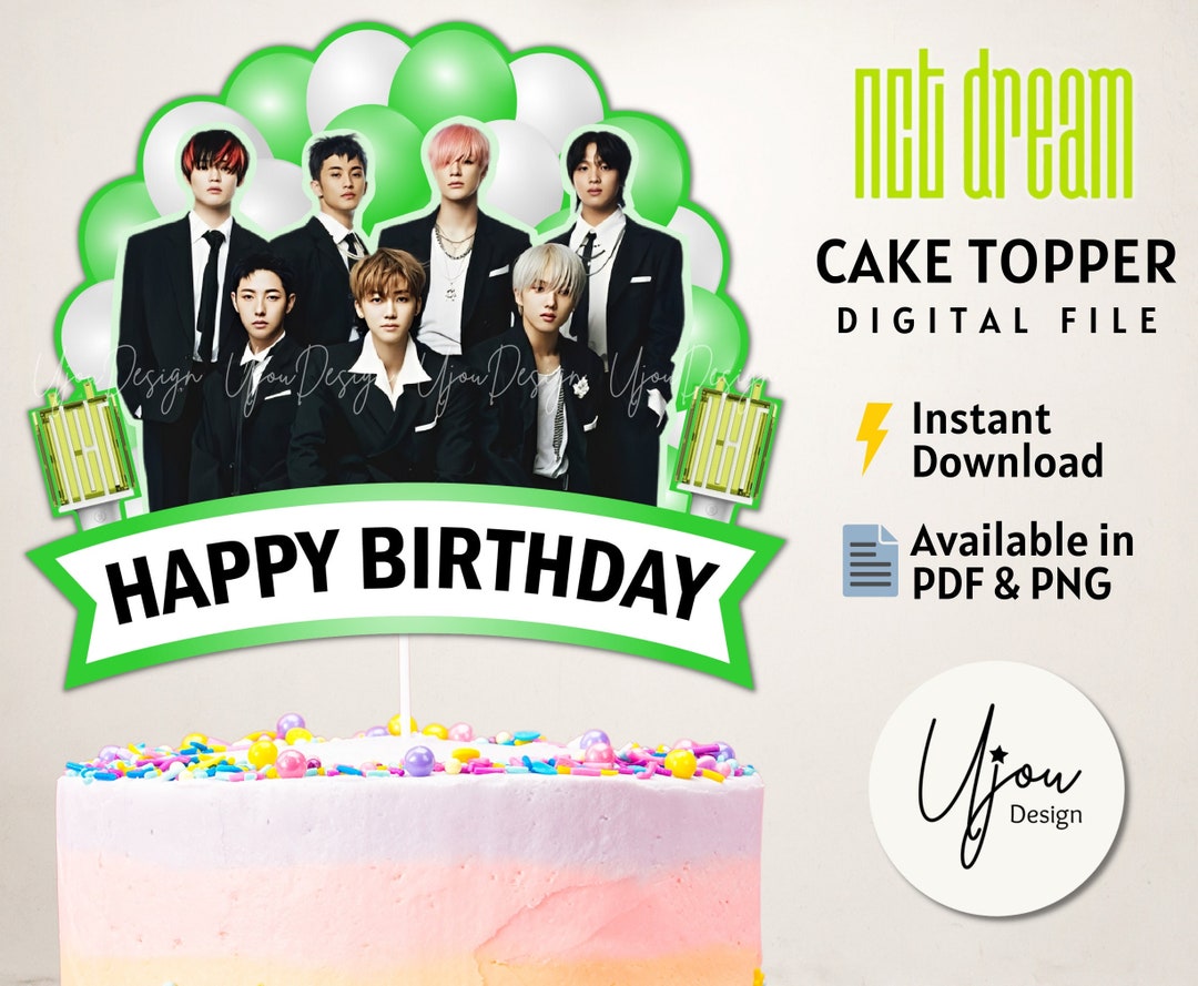 NCT DREAM Cake Topper Nct Dream Centerpiece Nct Dream Party - Etsy