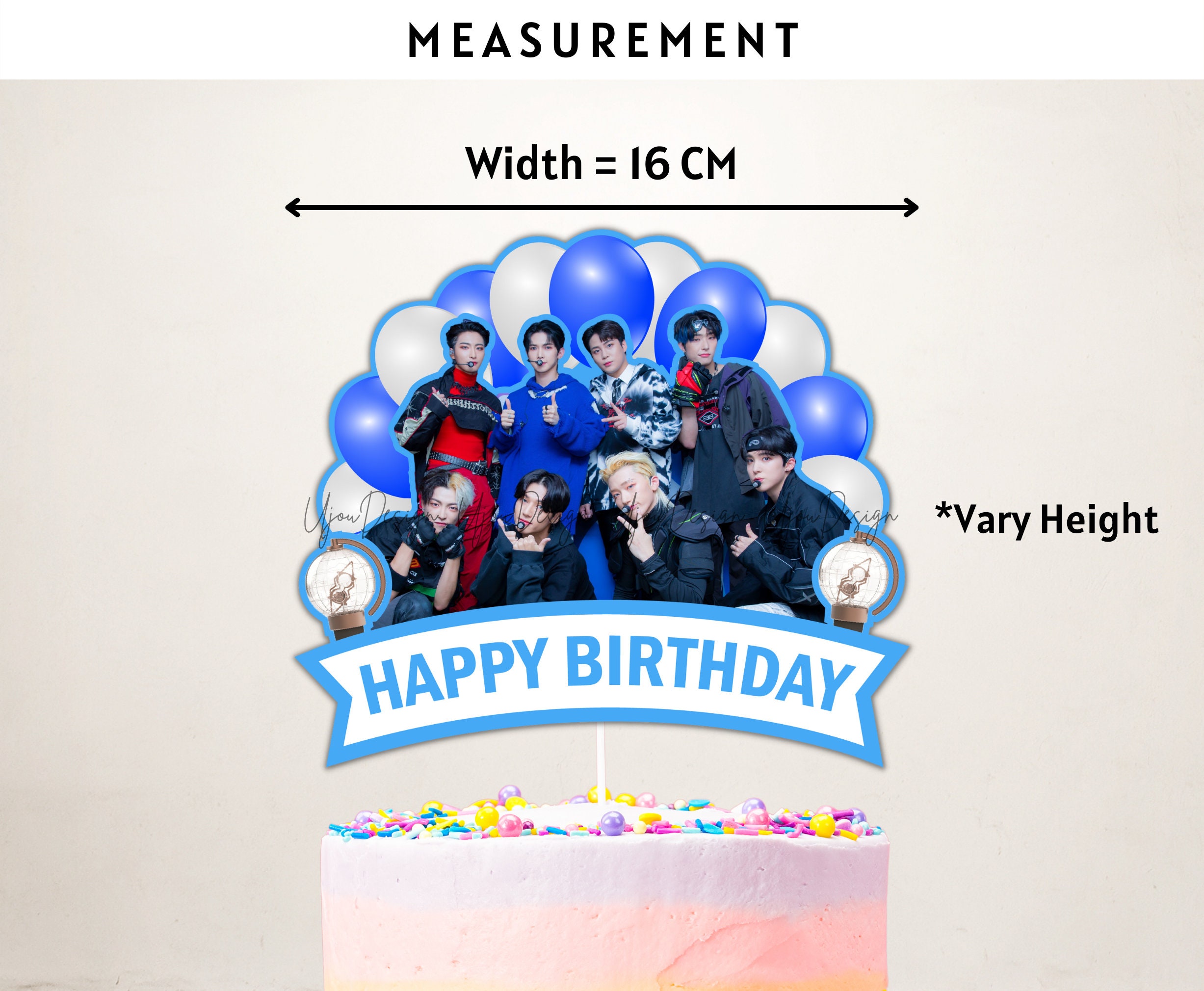 ATEEZ Cake Topper Ateez Centerpieces Ateez Party Decor - Etsy