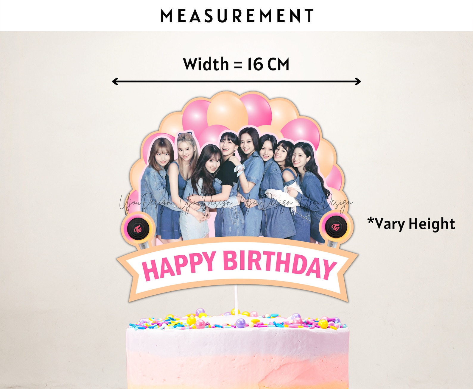 Twice Cake Topper Printable Twice Centerpiece Twice Party - Etsy