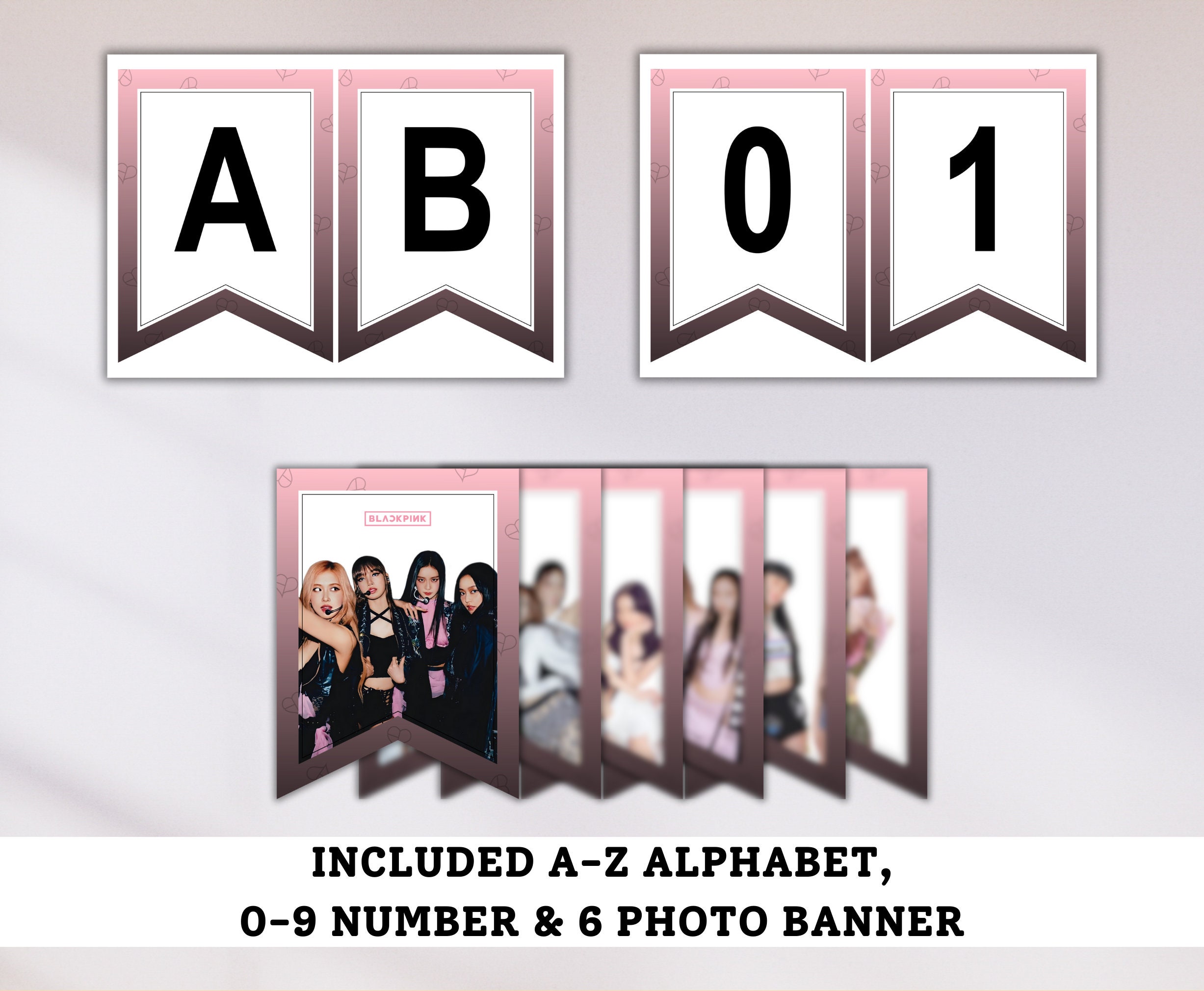BLACKPINK Birthday Party Banner, Pink and Black (digital Download) - Etsy